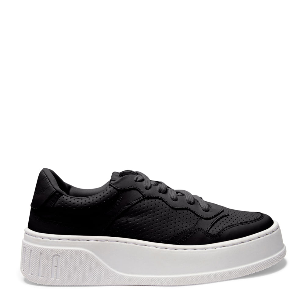 Tenis Couro Confort Preto - Santa Lolla