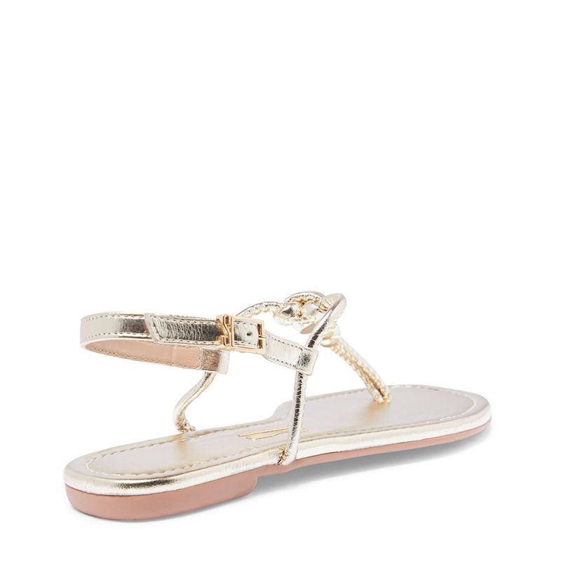 Rasteira Metallic Soft Ouro Light - Santa Lolla