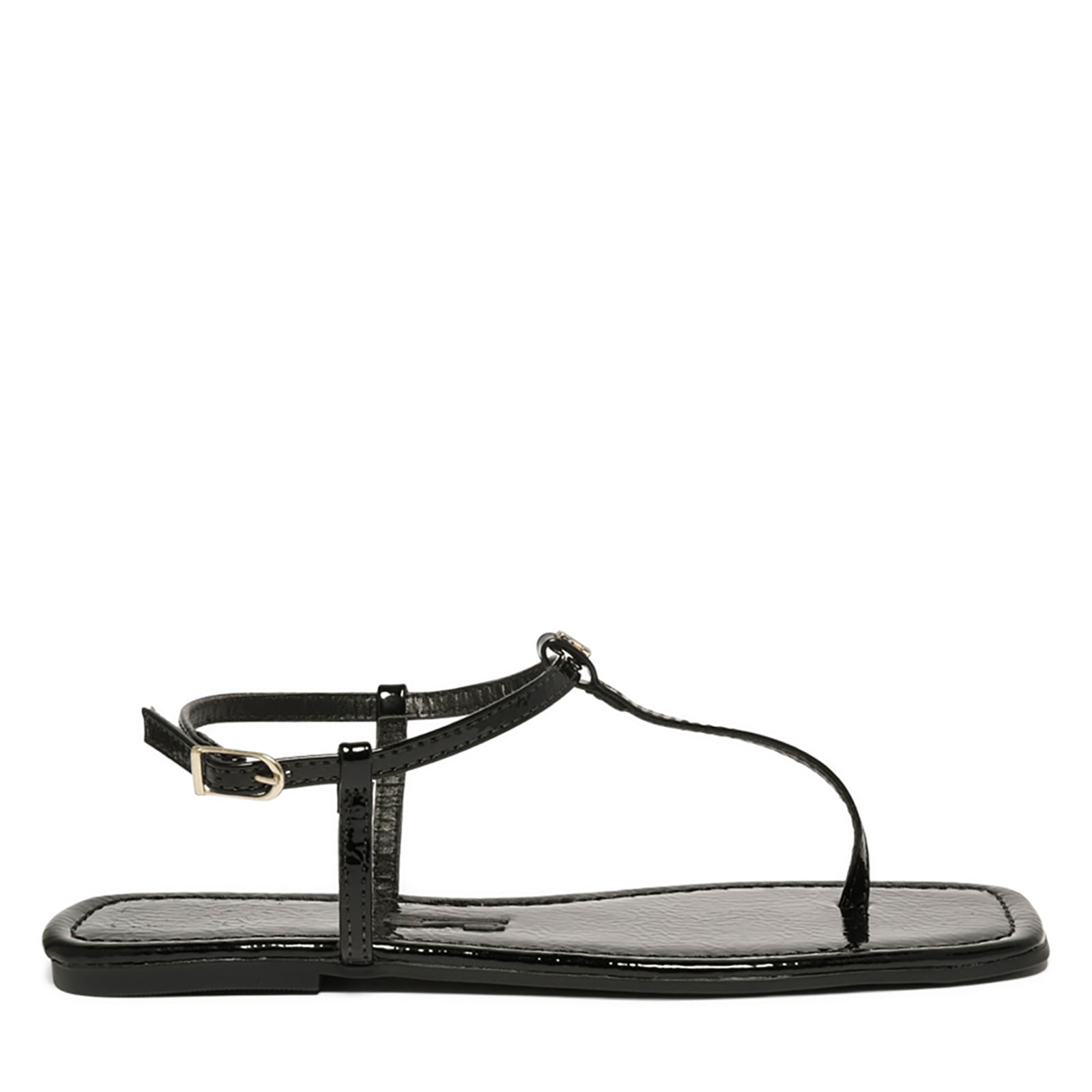 Rasteira verniz preto - Santa Lolla