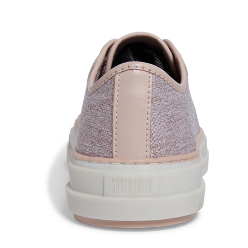 Tênis Poly Linen Wolf Rosa - Santa Lolla