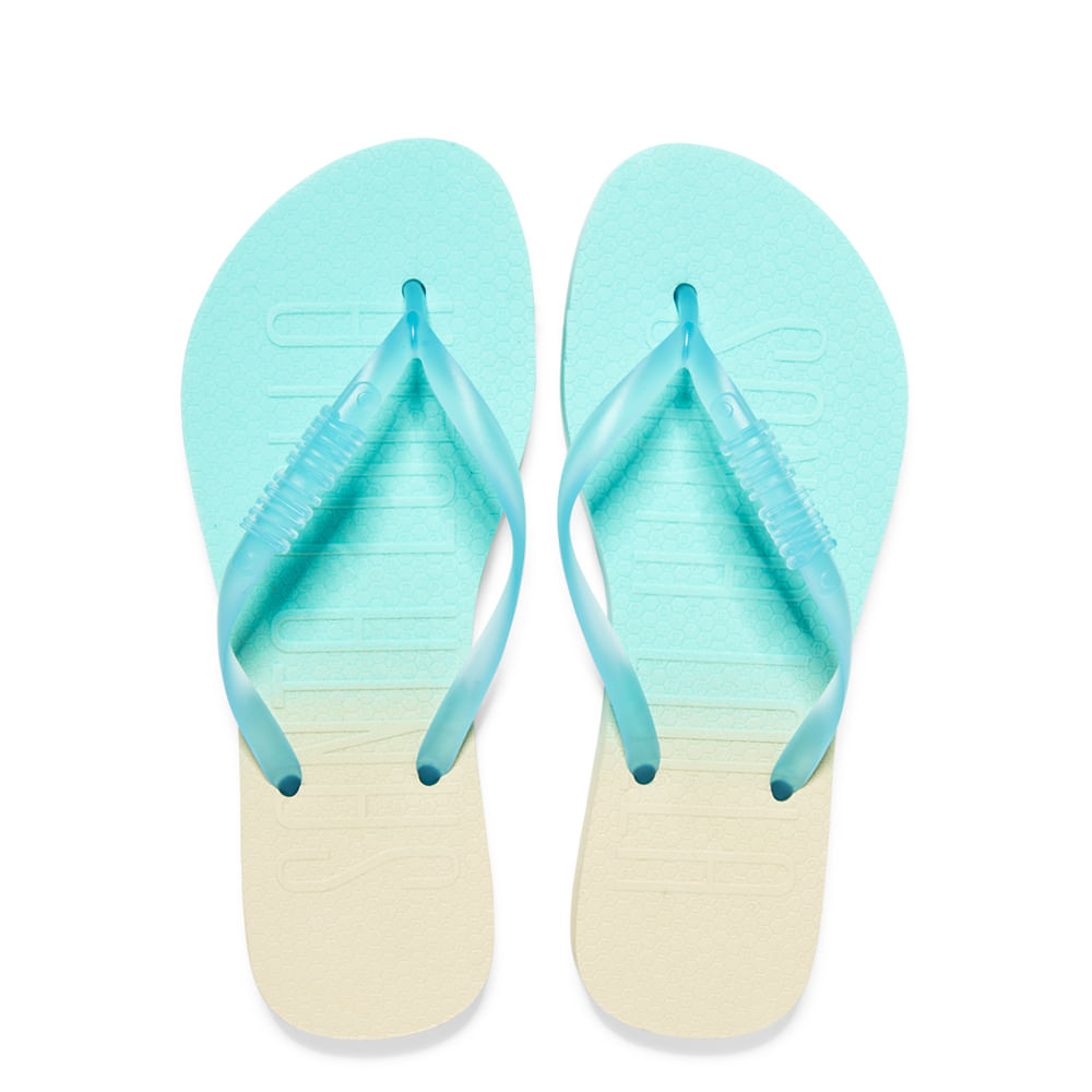 Chinelo Flip Flop Borracha Azul Aruba - Santa Lolla