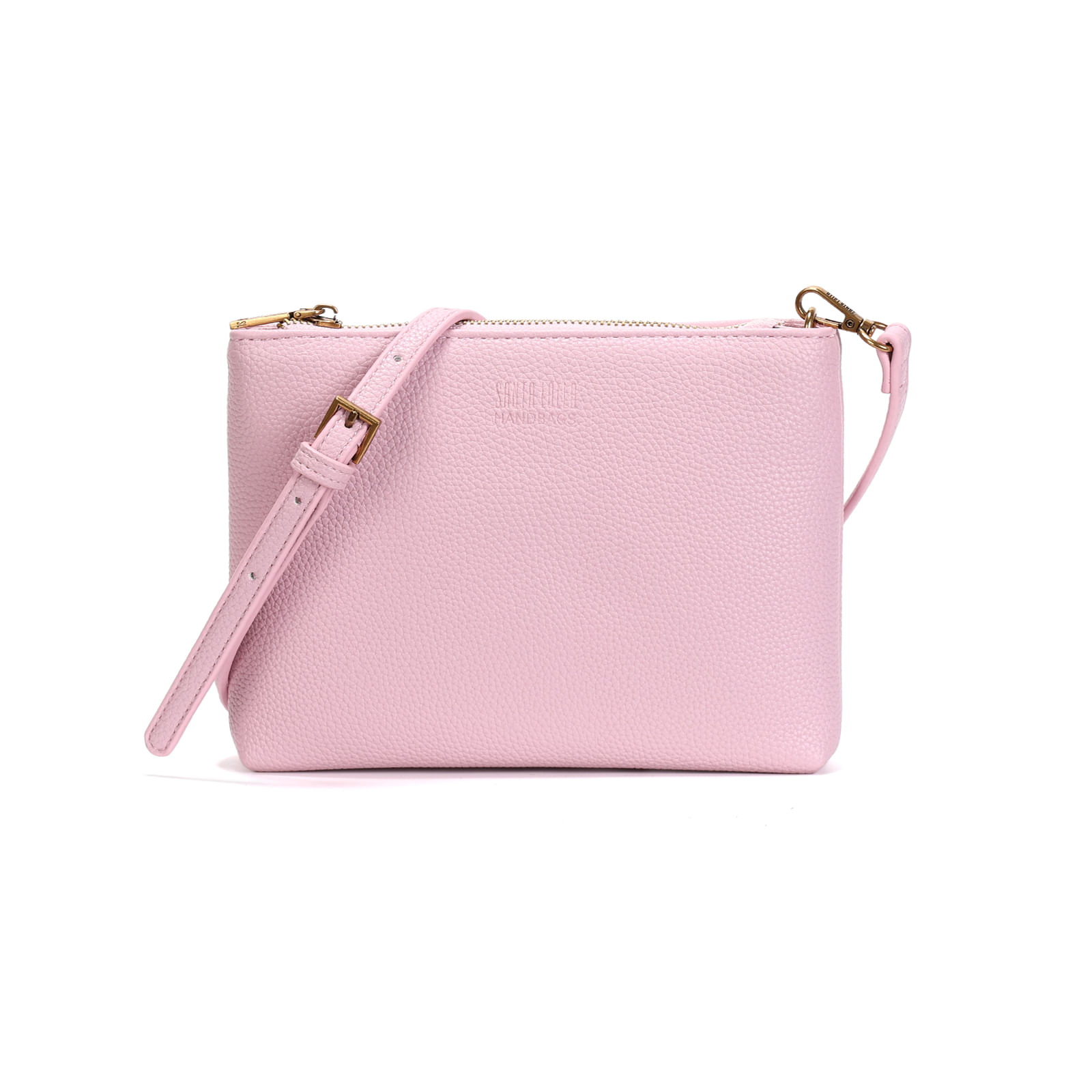 Bolsa Clutch Floater Rosa Cotton Alça Transversal - Santa Lolla