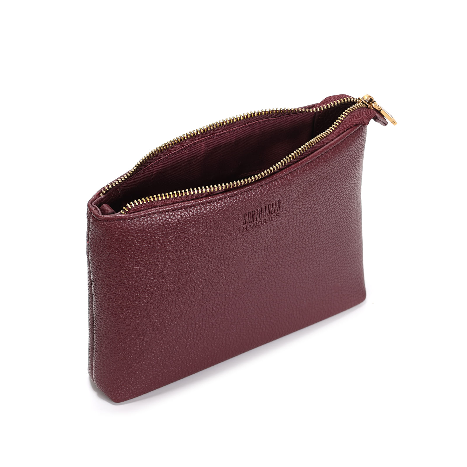 Bolsa Clutch Floater Bordô Alça Transversal - Santa Lolla